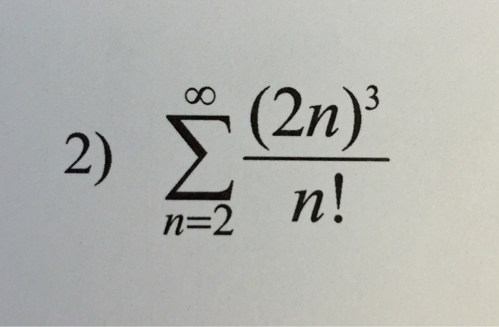 Solved Convergence or Divergence of: Infinity sigma n=2 | Chegg.com