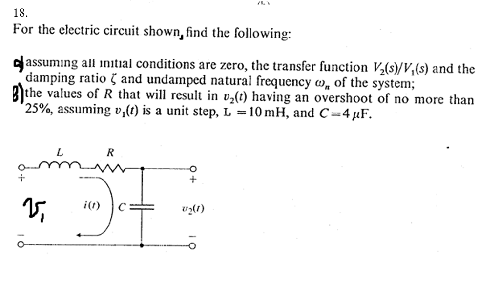 Solved For the electric circuit shown, find the following: | Chegg.com