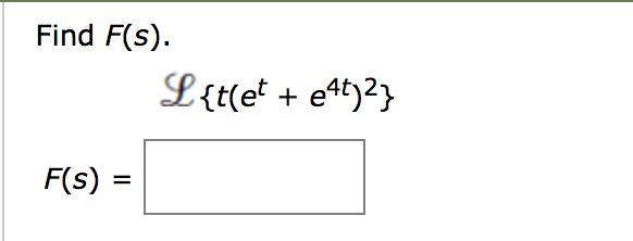 Solved Find F(s). F(s) = | Chegg.com