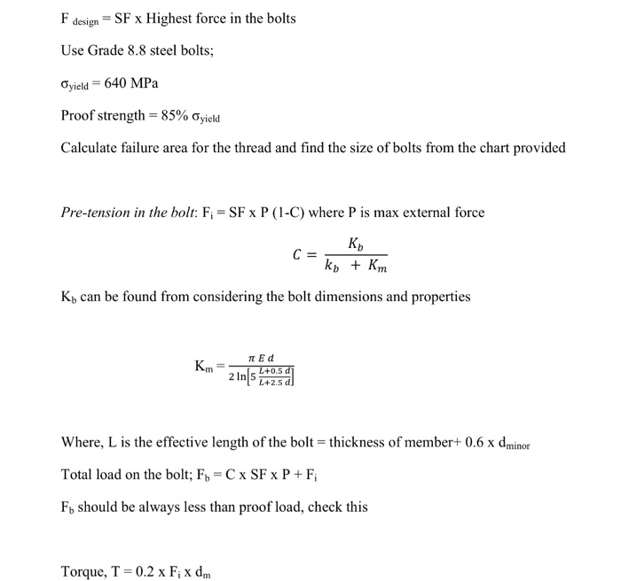 Solved Mechanical engineering design calculation. Show full | Chegg.com