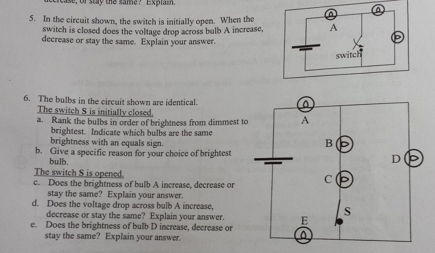 Solved In the circuit shown, the switch is initially open. | Chegg.com