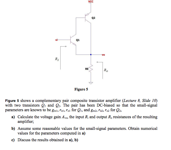 Solved Figure 5 shows a complementary pair composite | Chegg.com