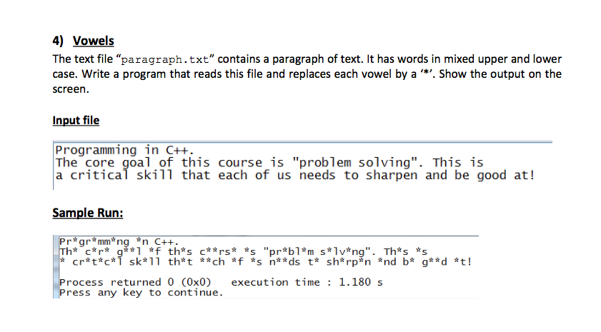 Solved The text file "paragraph.txt" contains a paragraph of | Chegg.com