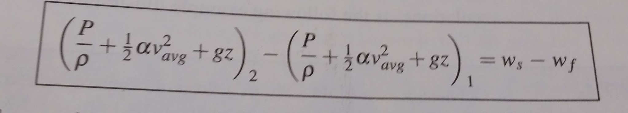 Solved (P/rho + 1/2 alpha v_avg^2 + gz)_2 - (P/rho + 1/2 | Chegg.com