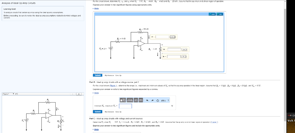 Solved Anaysis o lceal Op Amp Circuits Learning Goal: Hins | Chegg.com