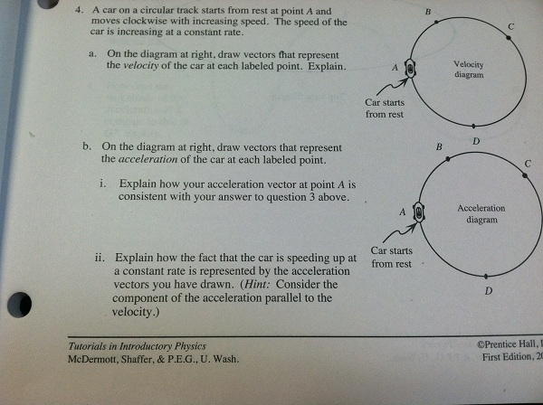 An object starts front rest at point F and speeds up | Chegg.com
