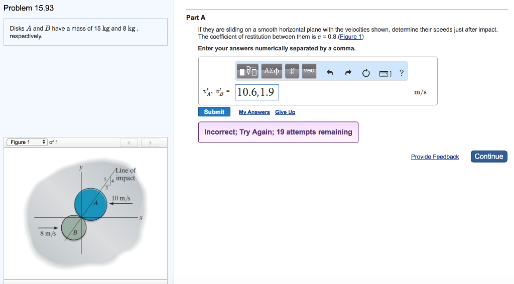 Solved Problem 15.93 Part A Disks A and B have a mass of 15 | Chegg.com