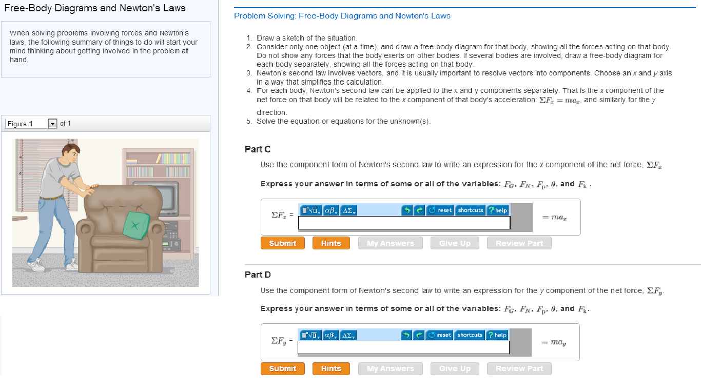 Solved When solving problems involving forces and Newton's | Chegg.com