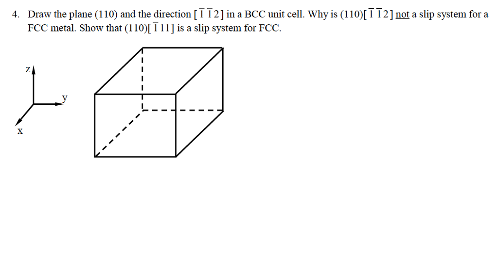 Solved Draw the plane (110) and the direction [1 1 2] in a | Chegg.com