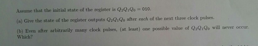 Solved Problem 2. A 3-bit register and an 8 x 3 ROM are | Chegg.com