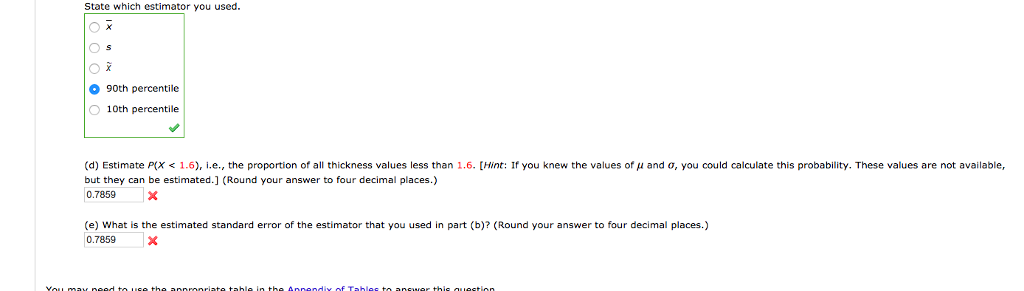 Solved 2. 28 points I Previous Answers DevoreStat9 6.E.003. | Chegg.com