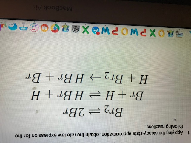 Solved 1 Applying The Steady State Approximation Obtain