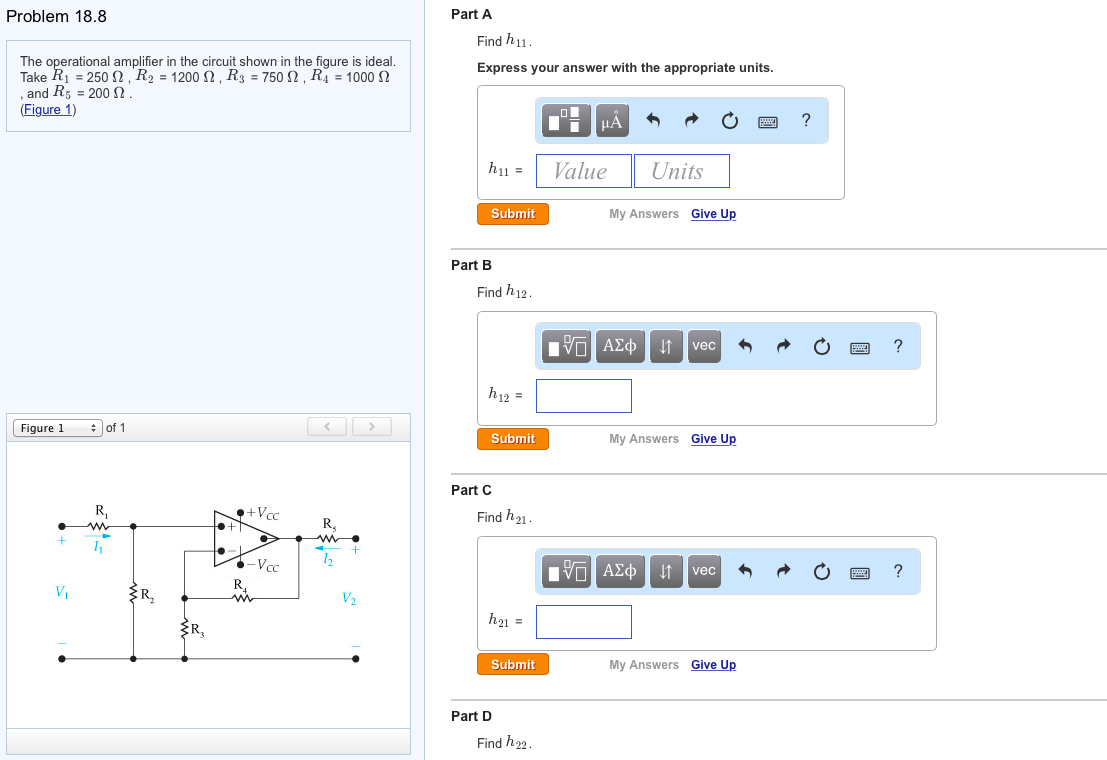 Solved The operational amplifier in the circuit shown in the | Chegg.com