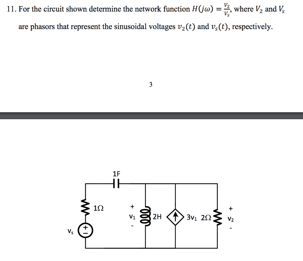 Solved 11. For the circuit shown determine the network | Chegg.com