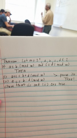Solved Theorem. Let m z^+, a, b, c, d 2 If a = b (mod m) | Chegg.com