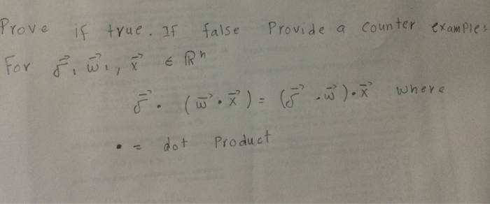 Solved Prove if true . If false provide a counter examples | Chegg.com