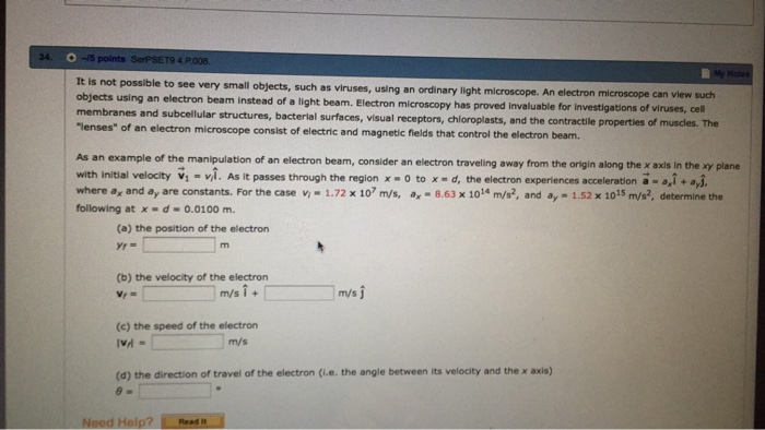 Solved It is not possible to see very small objects, such as | Chegg.com
