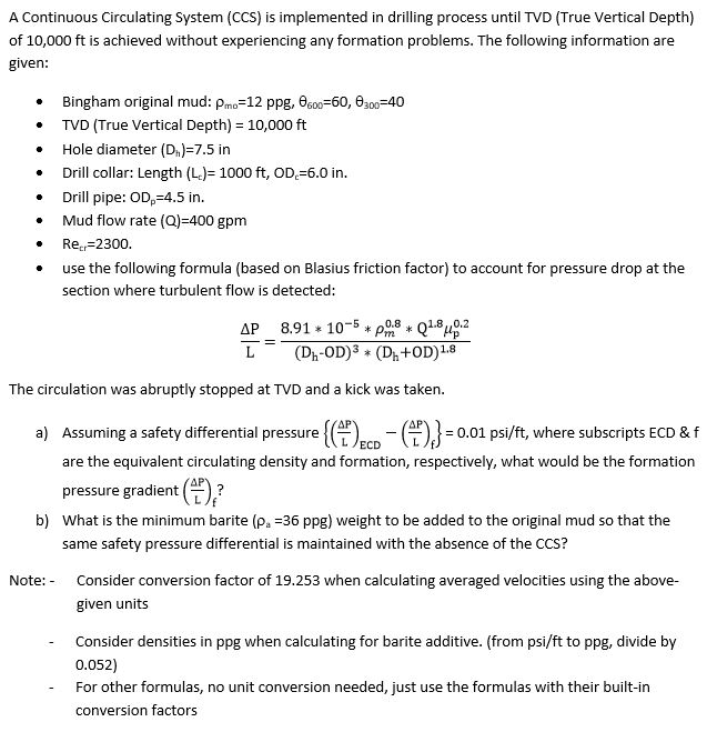 A Continuous Circulating System (CCS) is implemented | Chegg.com