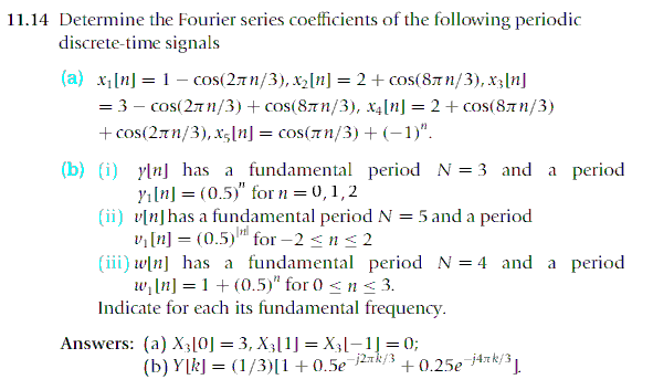 Solved Determine the Fourier series coefficients of the | Chegg.com