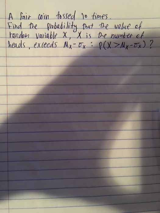 Solved A fair coin tossed 10 times. Find the probability | Chegg.com