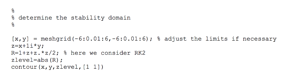 Solved 1. (20 points) Determine the stability domain of the | Chegg.com