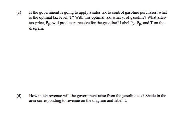 Solved 4. Gasoline is generally considered a private market | Chegg.com
