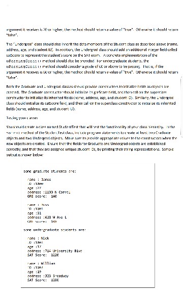 Solved For this assignment you are to create a basic class | Chegg.com