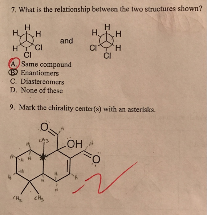 Solved What is the relationship between the two structures | Chegg.com