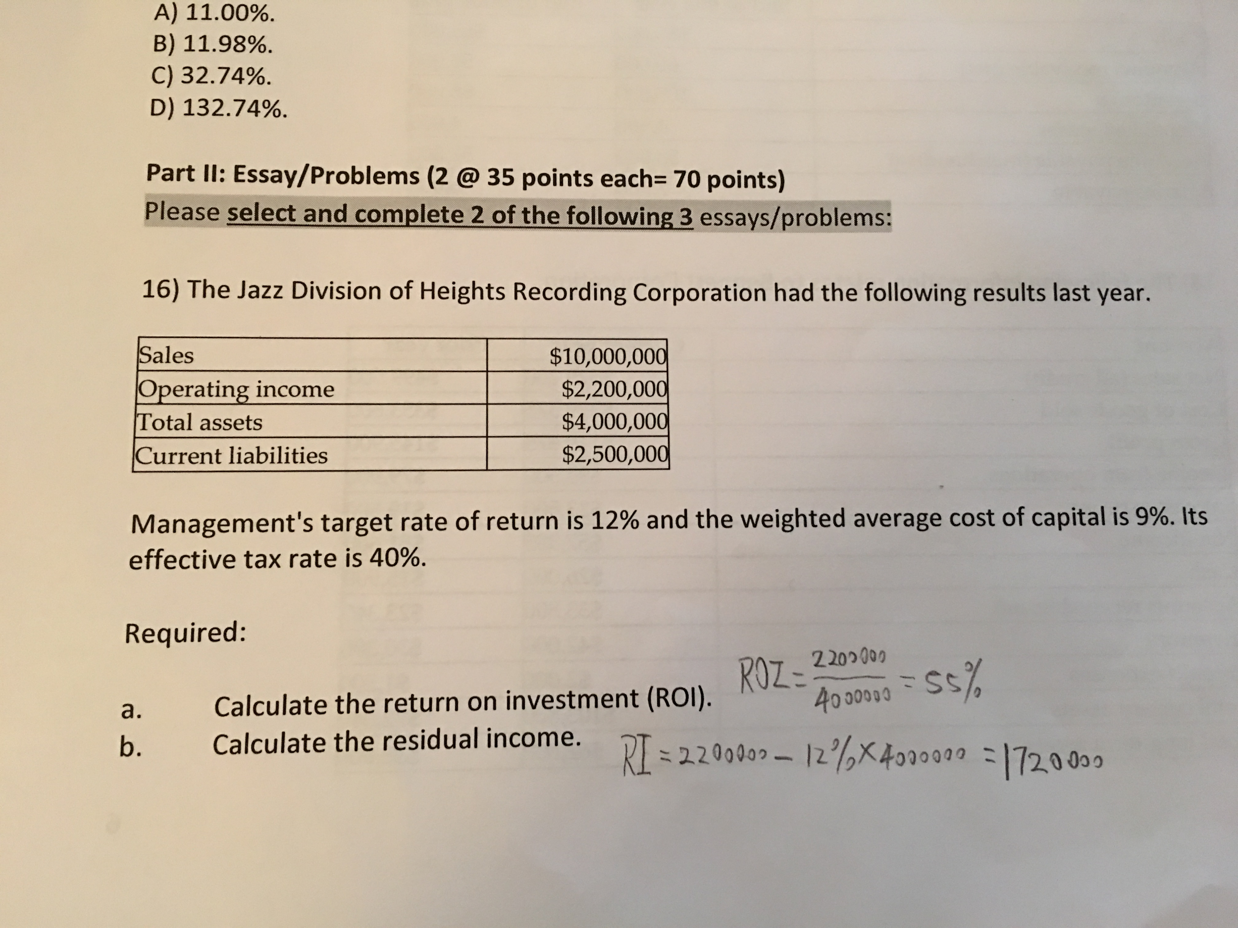Solved The Jazz Division of Heights Recording Corporation | Chegg.com