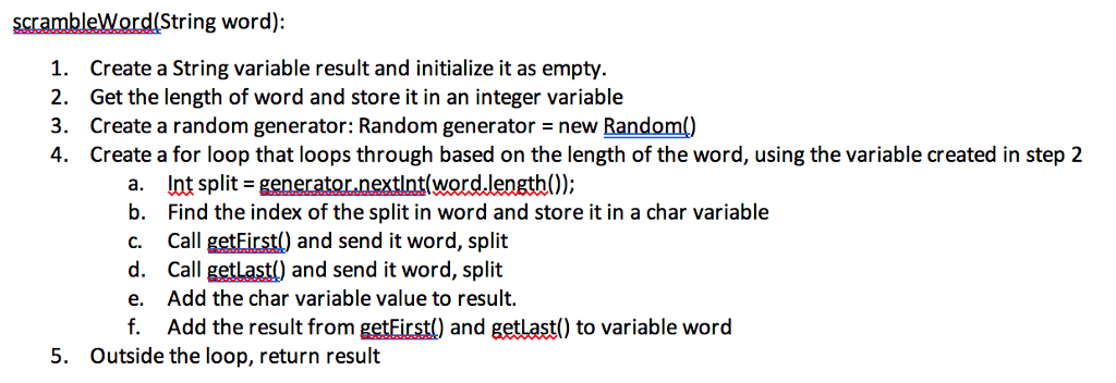 Solved Write an application called Scramble that has a GUI | Chegg.com Solved Write an application called Scramble that has a GUI | Chegg.com