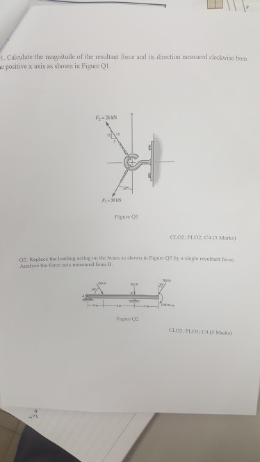 Solved 11 1 , 1. Calculate the magnitude of the resultant | Chegg.com