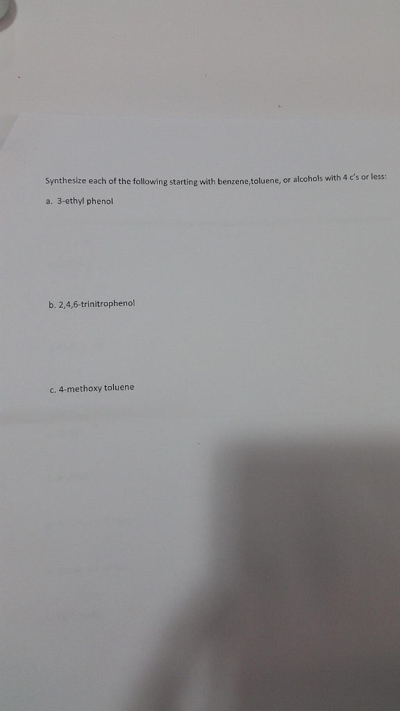 Solved Synthesize each of the following starting with | Chegg.com