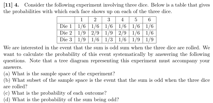 Solved [11] 4. Consider the following experiment involving | Chegg.com