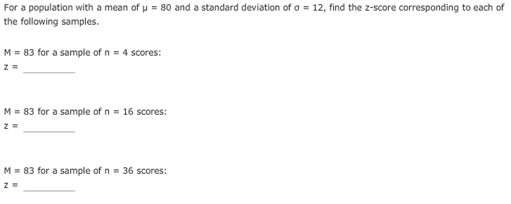 Solved For a sample of n = 25 scores, what is the value of | Chegg.com
