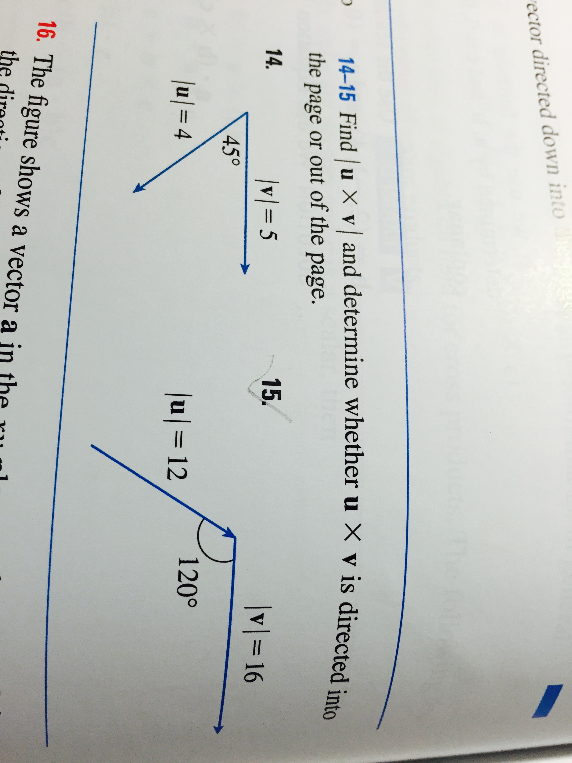 Solved 14-15 Find |u x v| and determine whether u X v is | Chegg.com Solved 14-15 Find |u x v| and determine whether u X v is | Chegg.com