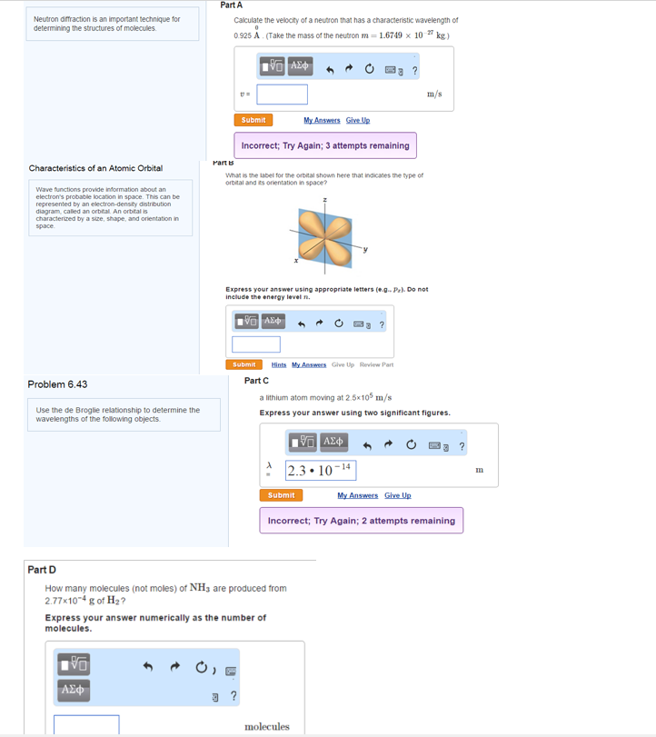 Solved Part A Neutron diffraction is an important technique | Chegg.com