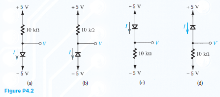 Solved For the circuit shown in Fig. P4.2 using ideal | Chegg.com
