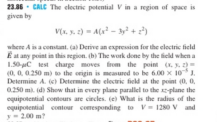 Solved Physics Electric Potential problem -- need some | Chegg.com