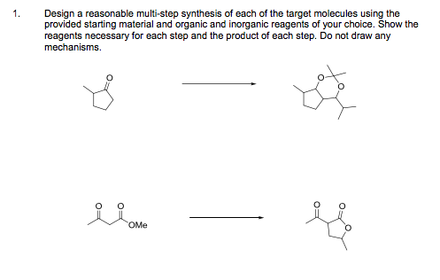 Solved Design a reasonable multi-step synthesis of each of | Chegg.com