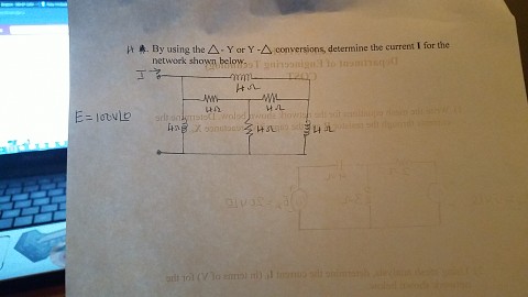 Solved By using the Delta-Y or Y-Delta conversions, | Chegg.com