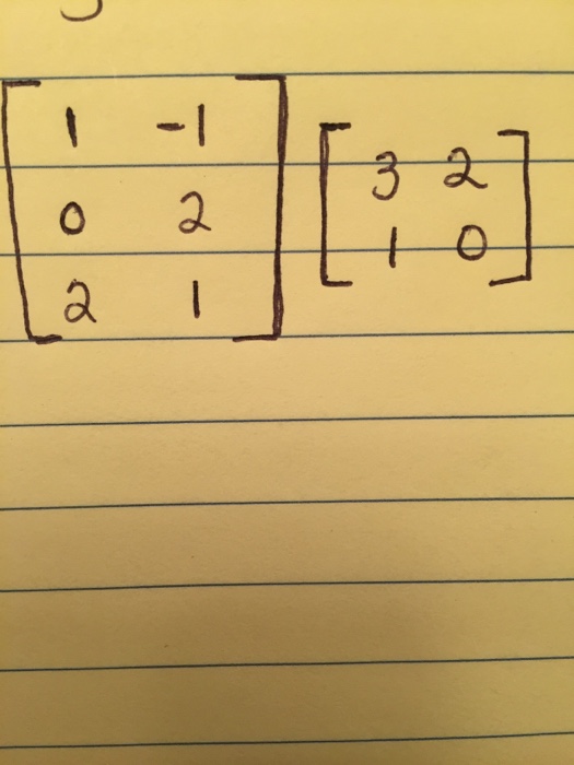 Solved Multiply block matrices[1 -1 0 2 2 1] [3 2 1 0] | Chegg.com