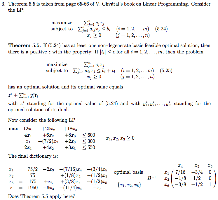 Solved 3. Theorem 5.5 is taken from page 65-66 of V. | Chegg.com