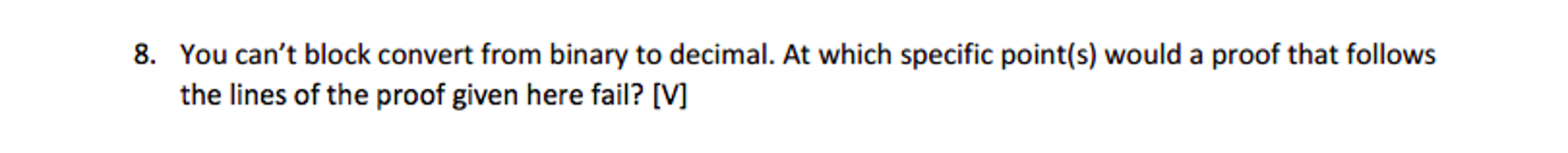 Solved We have learned that we can block-convert a binary | Chegg.com