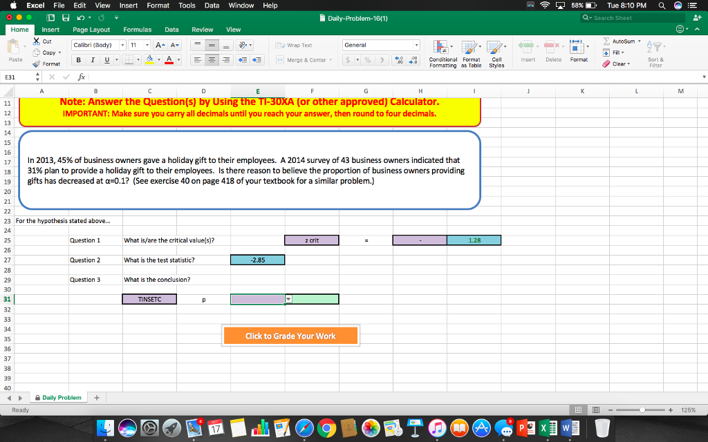 Solved i Excel File Edit View Insert Format Tools Data | Chegg.com