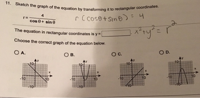 Solved Sketch the graph of the equation by transforming it | Chegg.com