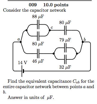 Solved Find the equivalent capacitance Cab for the entire | Chegg.com