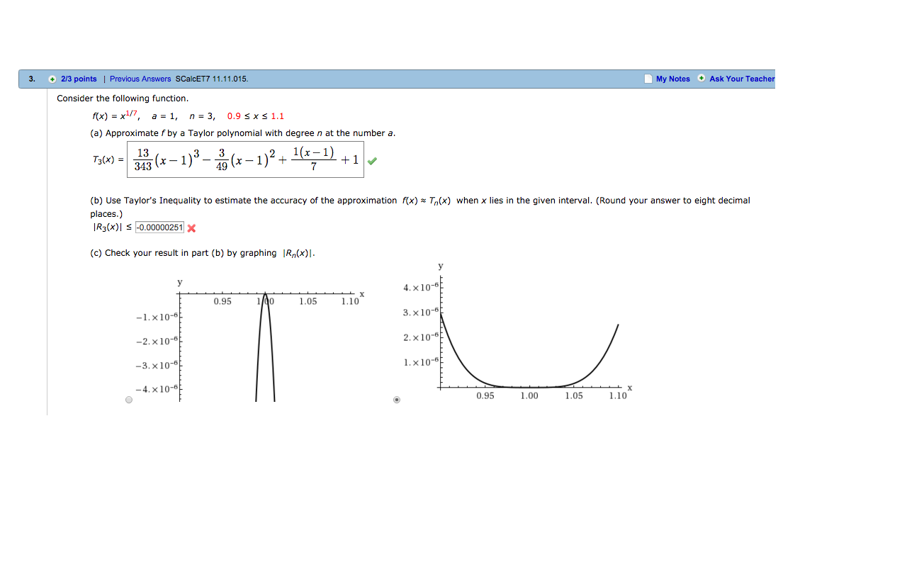 Solved My Notes Ask Your Teacher Consider The Following