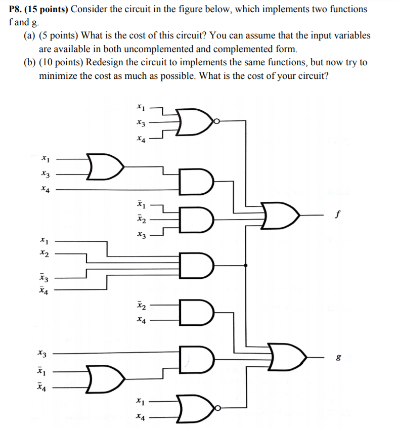 Solved P8. (15 points) Consider the circuit in the figure | Chegg.com