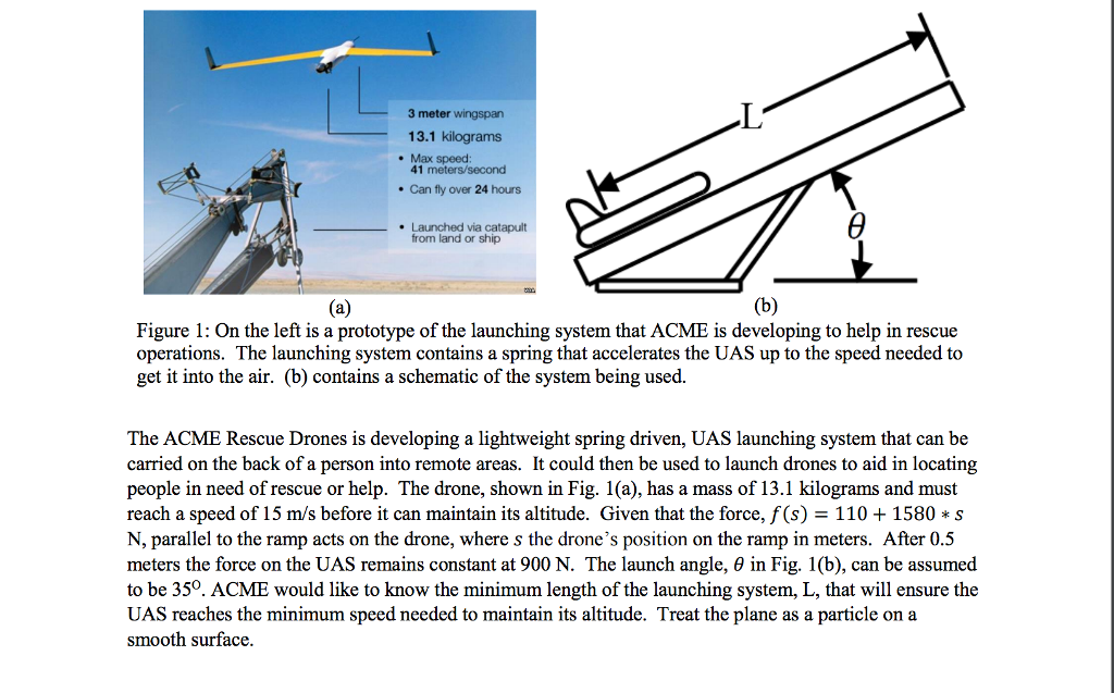 On the left is a prototype of the launching system | Chegg.com