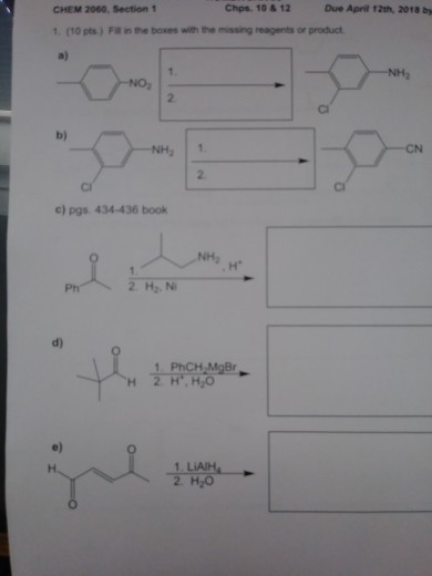 Solved CHEM 2060, Section 1 1 (10 pts) Fill in the boxes | Chegg.com Solved CHEM 2060, Section 1 1 (10 pts) Fill in the boxes | Chegg.com